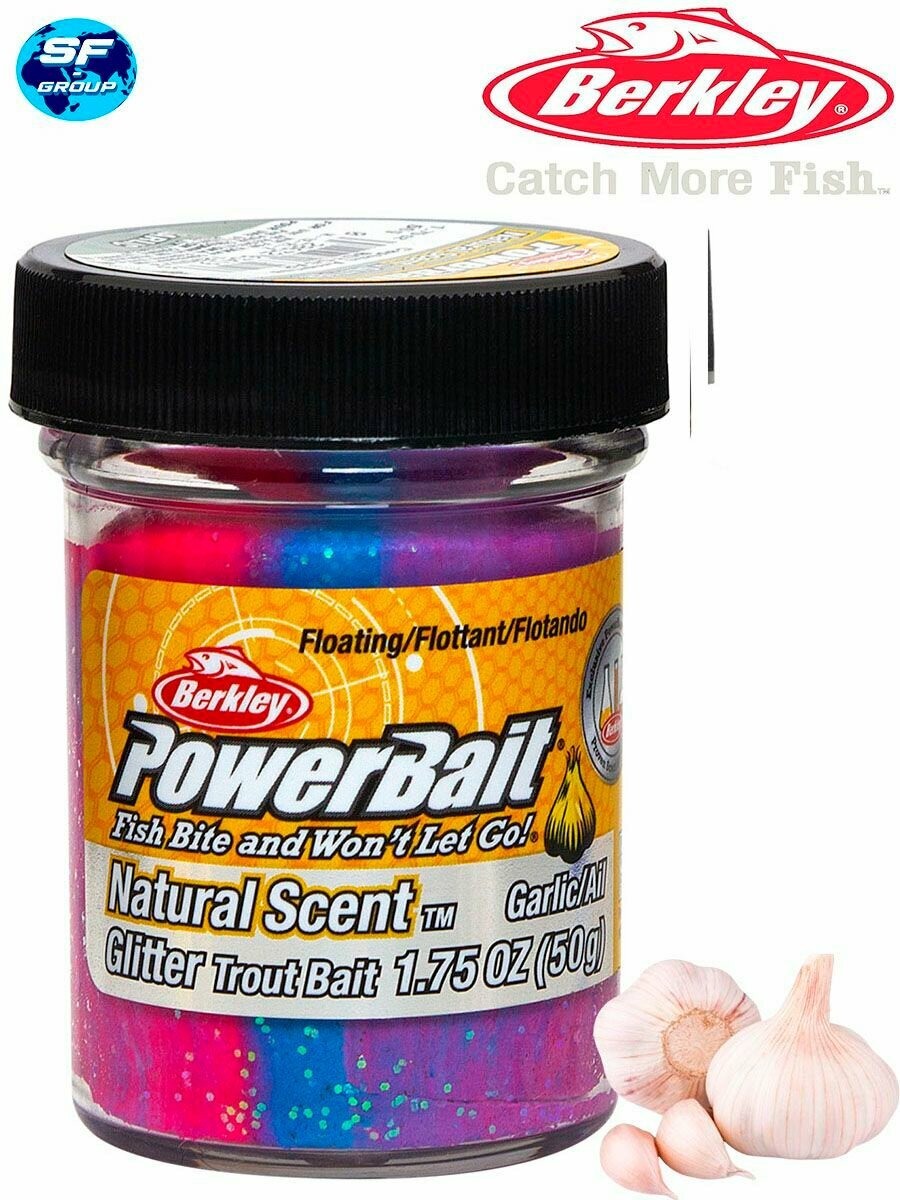 Паста Berkley PowerBait Natural Scent Trout Bait Garlic Captain America 50g