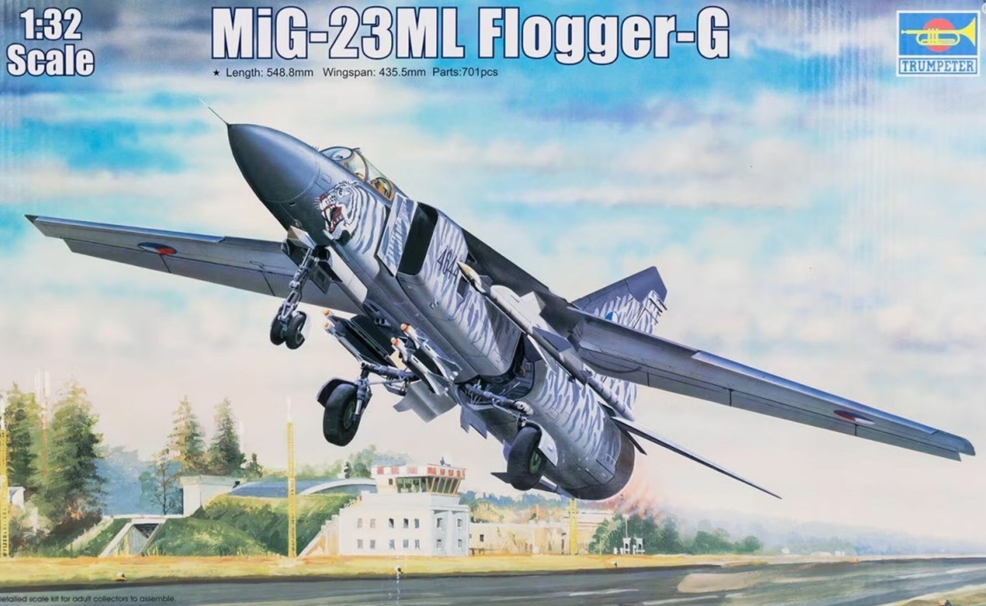 Trumpeter 03210 1/32 MiG-23ML Flogger G сборная модель самолета