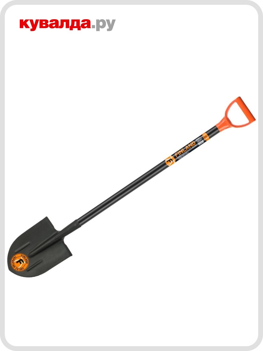 Лопата штыковая FINLAND с деревянным черенком 1464-Ч