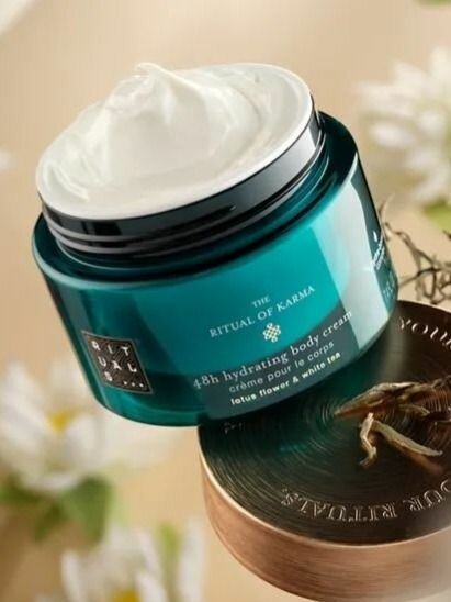 RITUALS. Крем для тела Karma со сладким цветочным ароматом священного лотоса и белого чая (220мл)