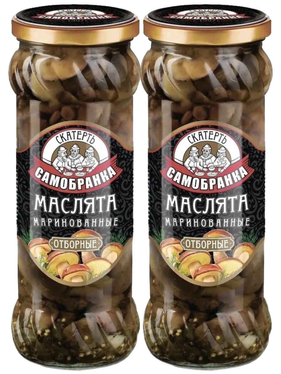 Маслята Скатерть-Самобранка маринованные 2шт по 370 г