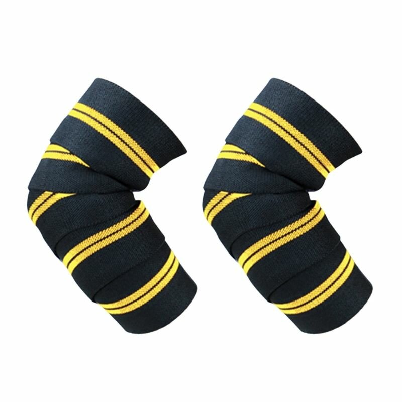 (1 пара.) Регулируемые дышащие бинты для локтя желтый