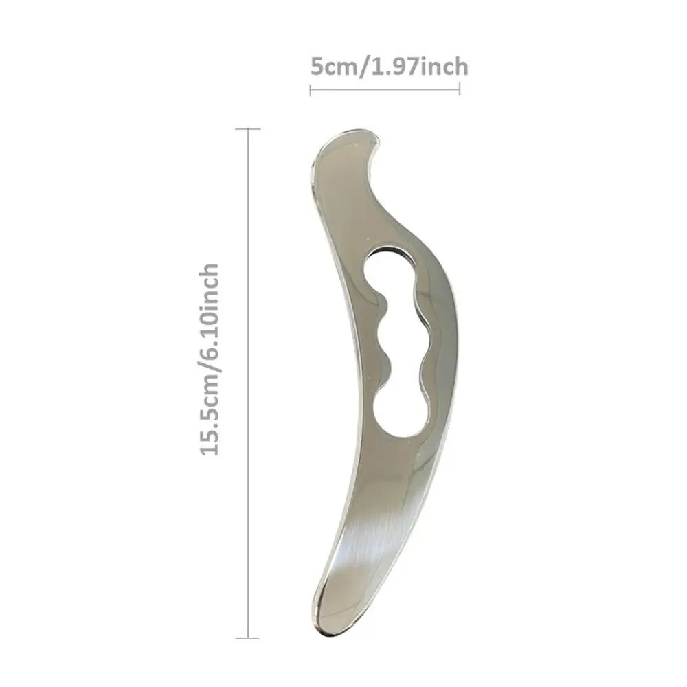 Нержавеющая сталь GuaSha массажер скребок для мышц металлический скребок инструмент массажная пластина для тела для рук, шеи, лица, релаксационный массаж