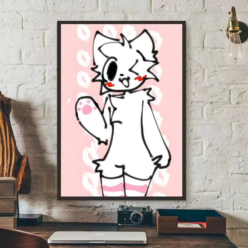 Boykisser Silly Cat милый постер настенный художественный постер наклейки для гостиной, бара, спальни, живопись, украшение, домашний декор стен