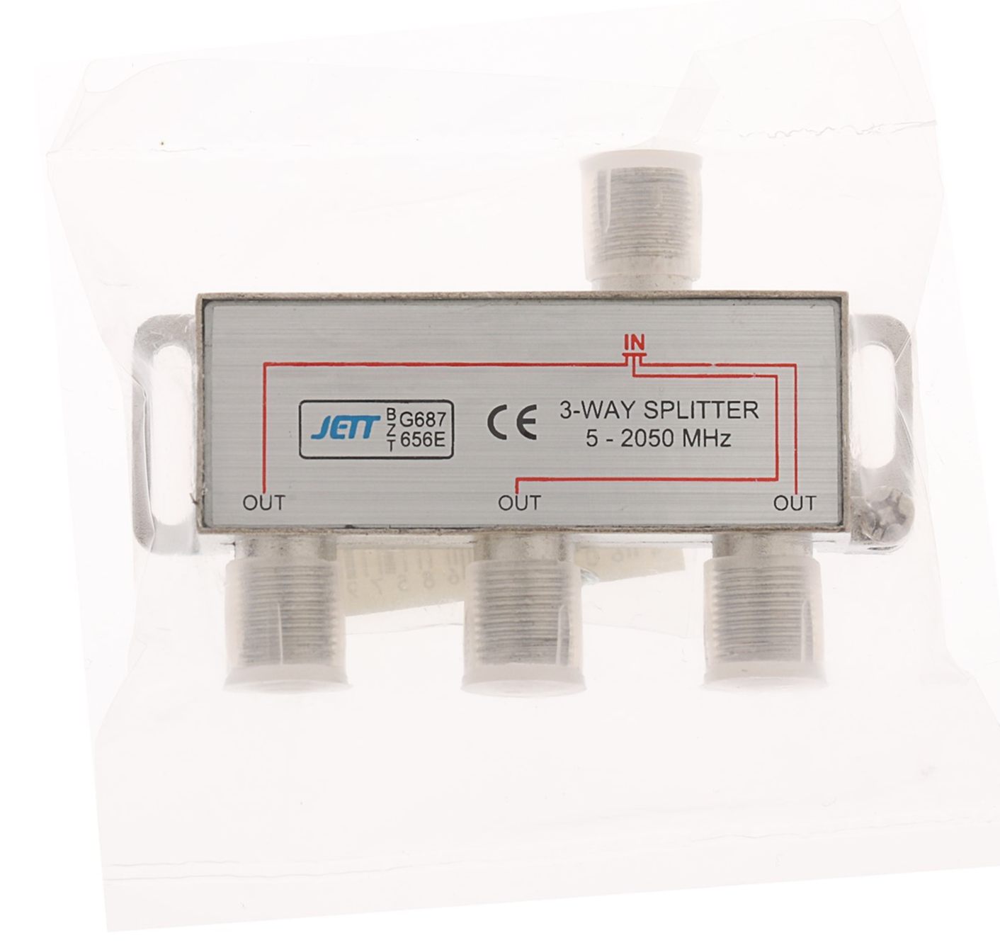 Разветвитель (сплиттер) 3-WAY 5-2050 MHz Джетт, для разделения телевизионного сигнала