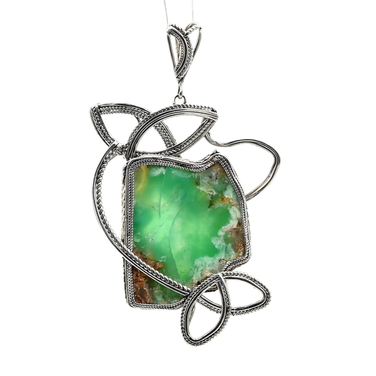 Подвеска, хризопраз