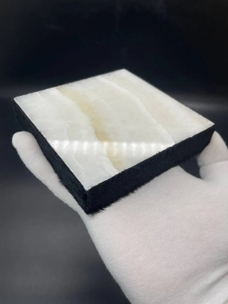 Подставка каменная белая Оникс