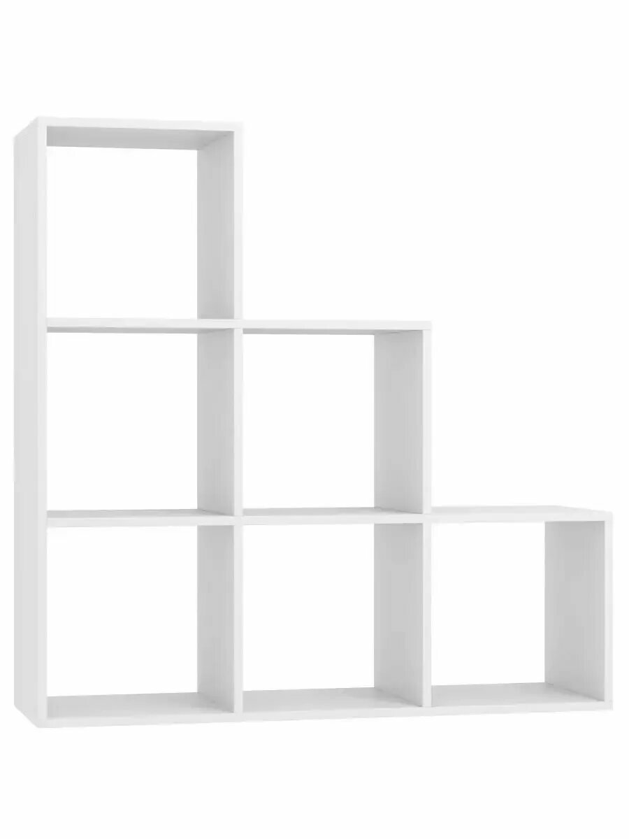 Стеллаж KVADRO NOVO белый напольный для игрушек, от производителя