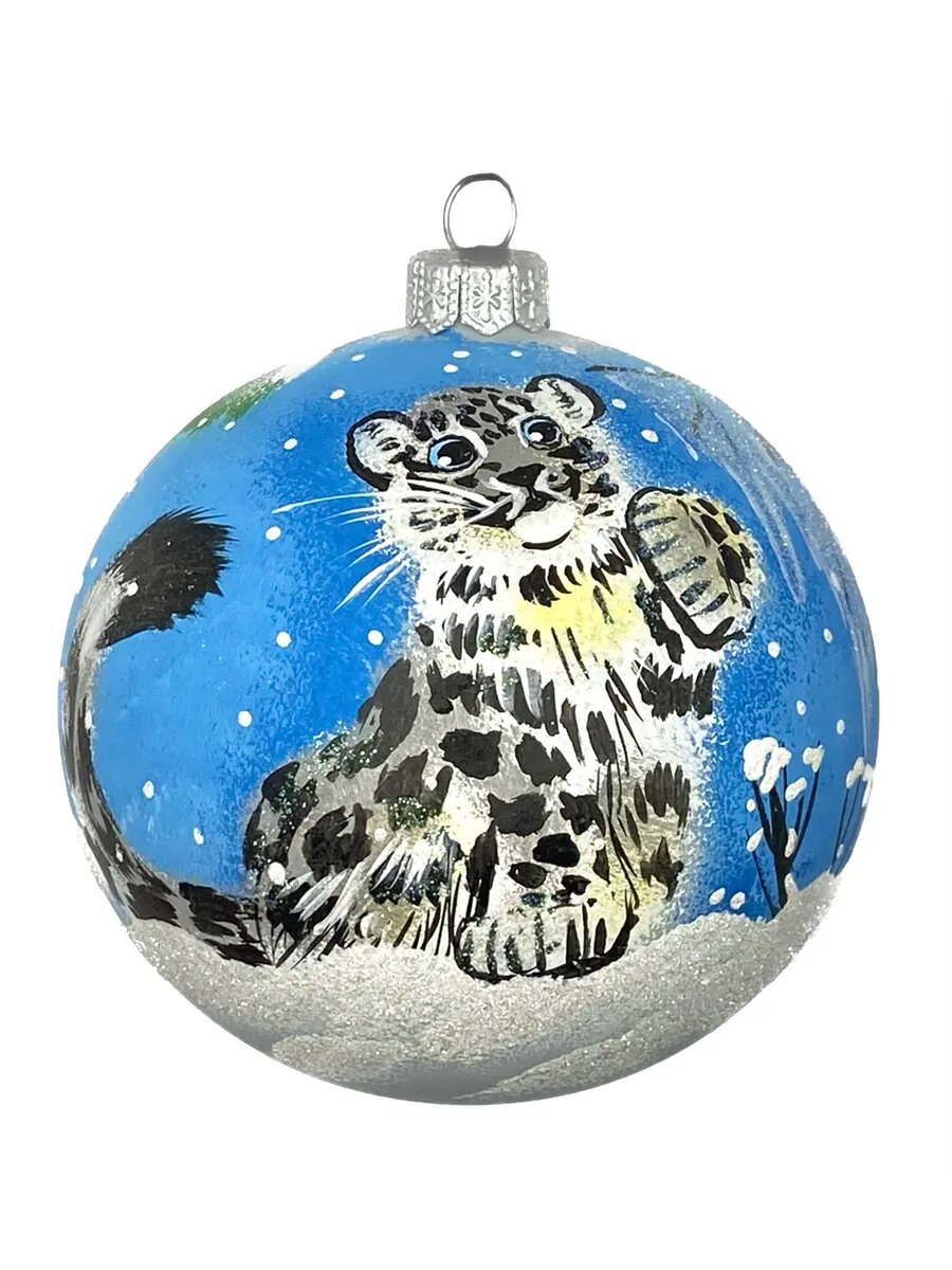 Ёлочный шар "Снежный барс"