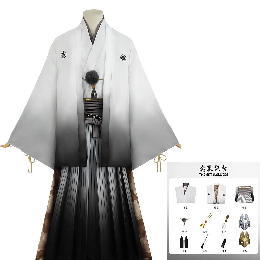 Косплей костюм лисы Tsuneki Hisayuki XXL, COS