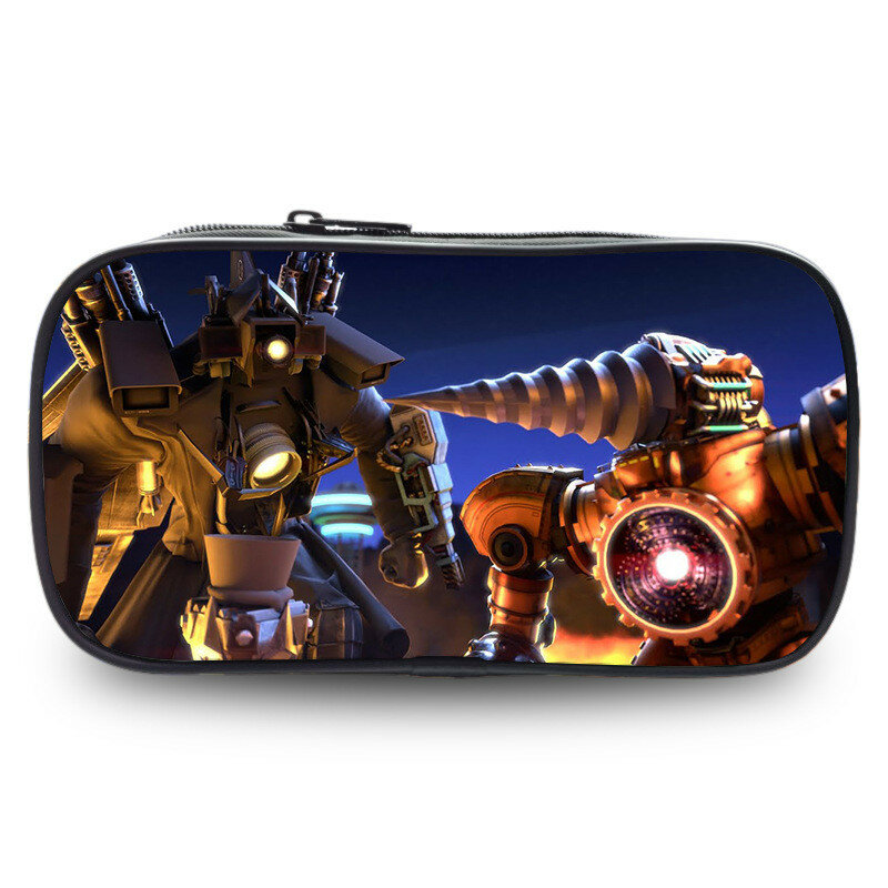 Пенал red lotus titan, прочный полиэстер, высоковместительный, для студентов, красный