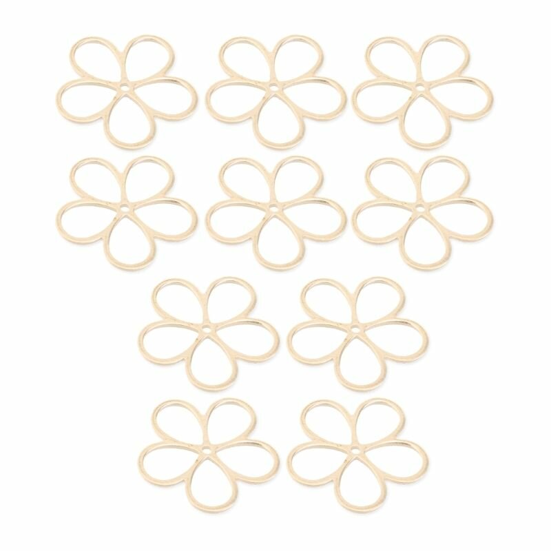 (1 набор 10 шт.) Фурнитура: ажурные лепестки (10 шт.)