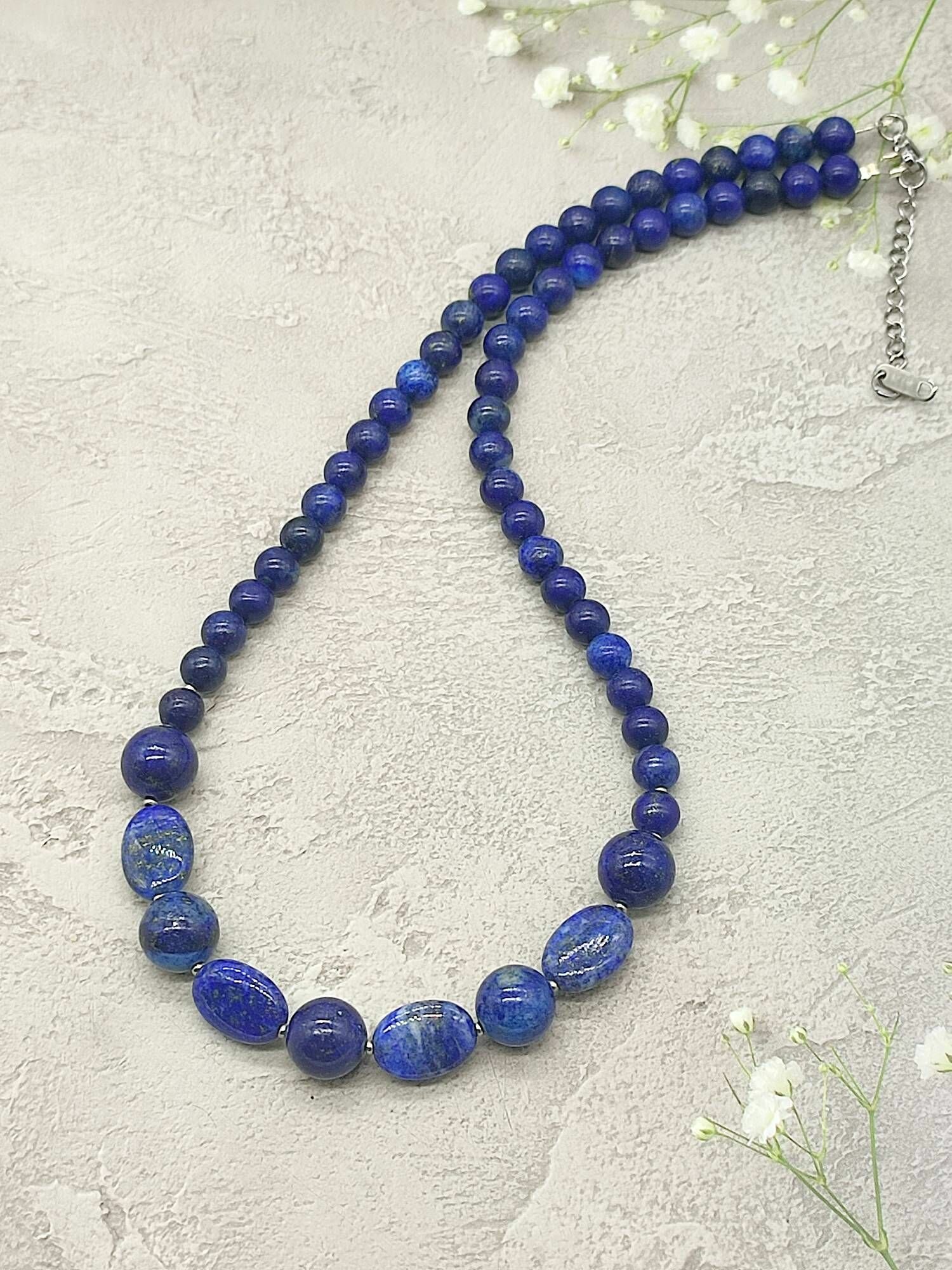 Бусы, лазурит