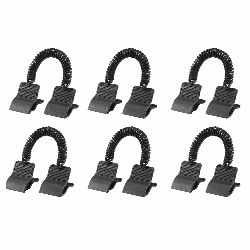 6 шт. Пластиковые зажимы для солнечного покрытия бассейна с пружинной веревкой, крепление для покрытия бассейна, легко собираются