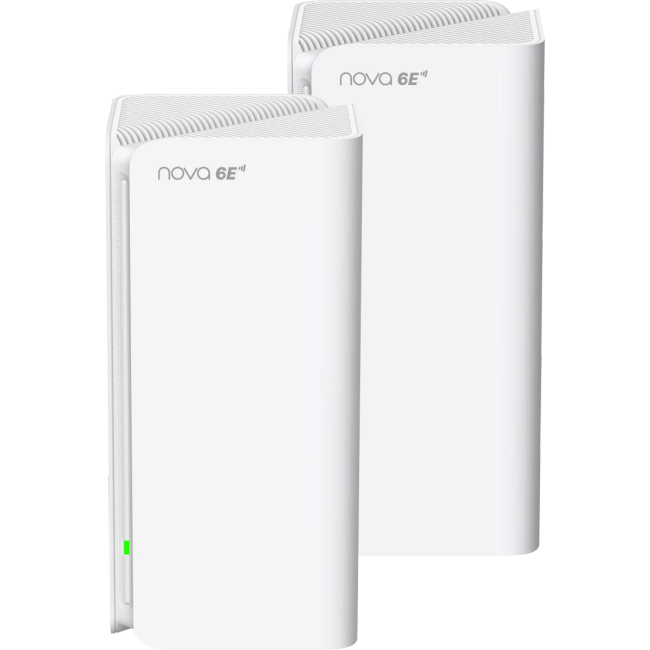 Tenda MX21 Pro (2-pack) Трехдиапазонная гигабитная Wi-Fi Mesh система AXE5700, 2,4/5/6 ГГц, до 5665 Мбит/с, 3x1Гбит/с