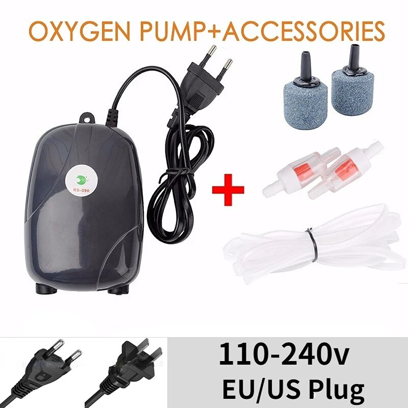 Мини-компрессор для аквариума 5Вт EU Plug