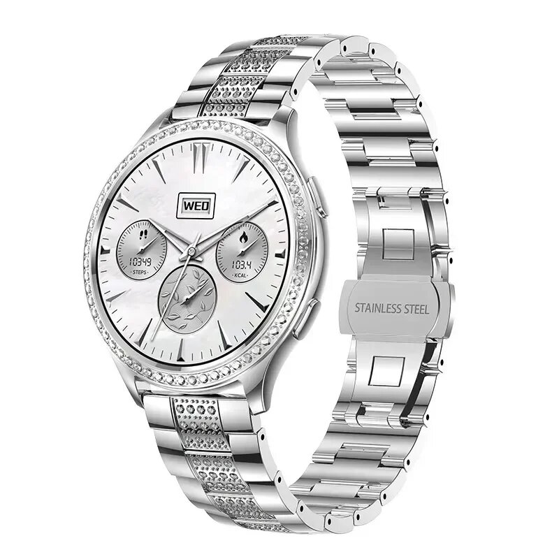 AK53 Smart Watch Women Ladies Bluetooth Call 1.32 Inch HD Large Screen Sports Smartwatch For Girl Fitness Tracker