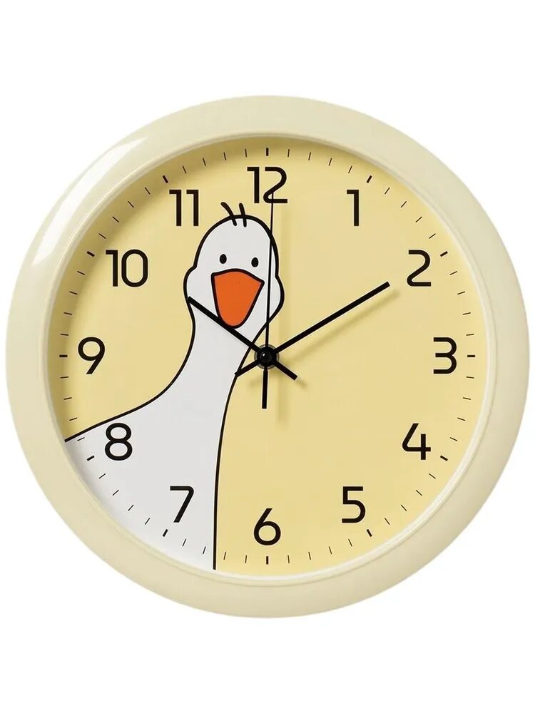 Часы настенные 6026-041 желтый "Гусь"
