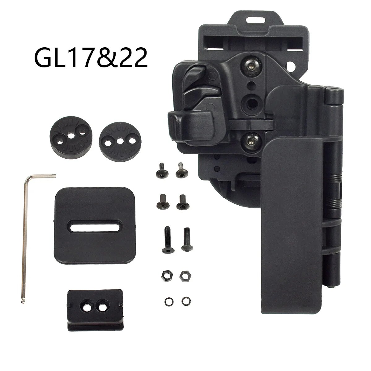 Кобура для Glock 17 19 22 34 24 из нейлона Черный, Glock 17 22