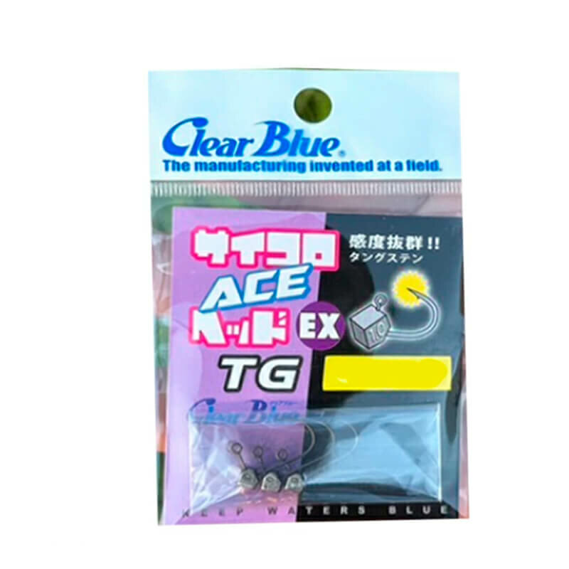 Джиг-головка вольфрамовая Clear Blue Dice Head Ace EX TG 0.8g (3шт.)