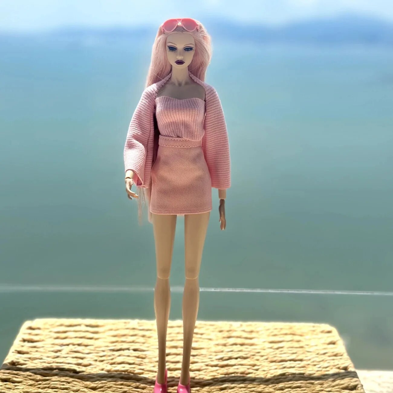 Розовый комплект одежды для куклы BJD FR 30 см, Style 3