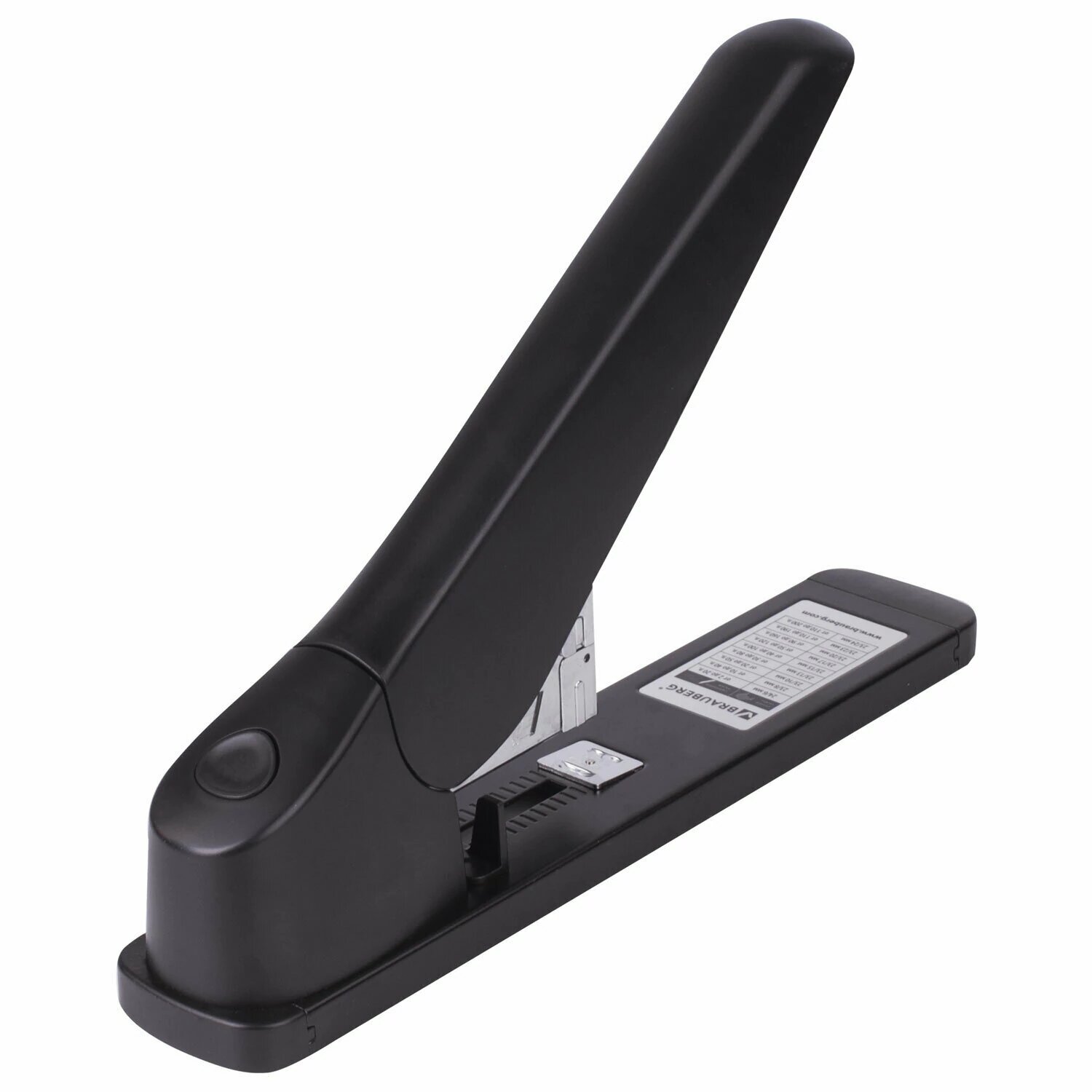 Степлер мощный №24/6-23/24 BRAUBERG "Heavy duty MX", до 200 листов, черный, 222564