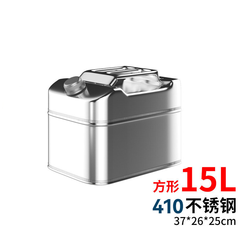 Утолщенная бочка для бензина из нержавеющей стали 401/304, 10 л, 20 литров, 30 литров, 40, дизельный чайник, заправочная бочка, автомобильный запасной топливный бак, взрывозащищенный