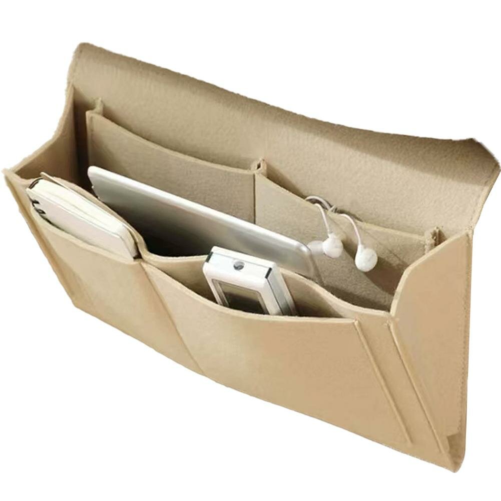 Войлочный органайзер для кровати, настенный карман для хранения у изголовья, портативная подвесная сумка для мелочей у кровати