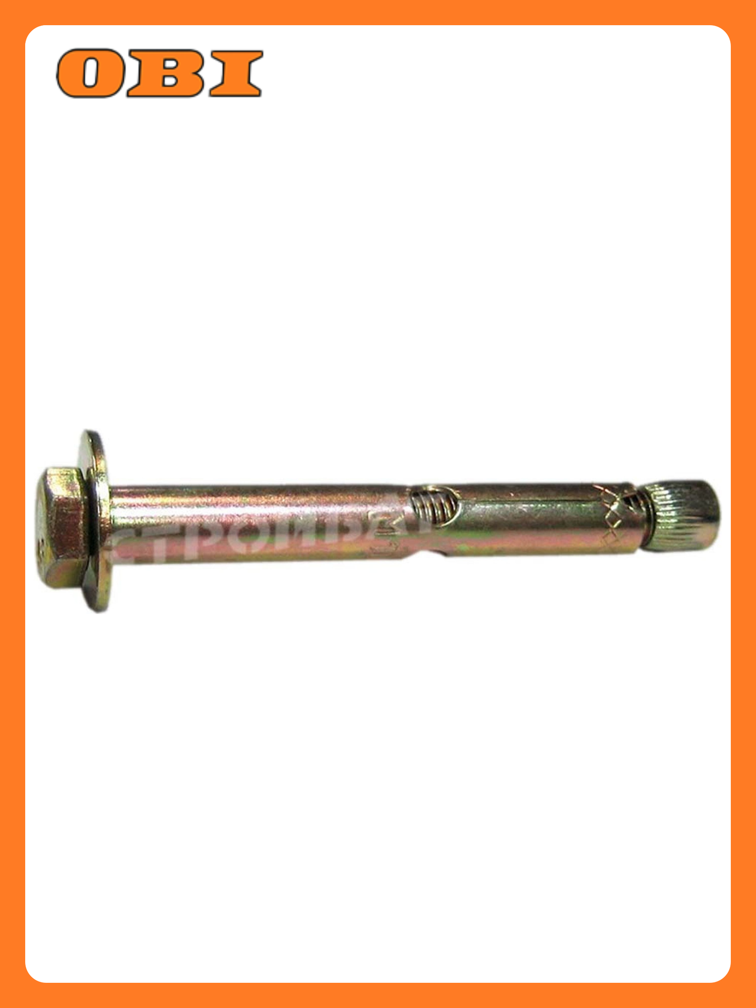 Анкер-болт Стройбат, для полнотелых материалов, сталь, 8x45 мм