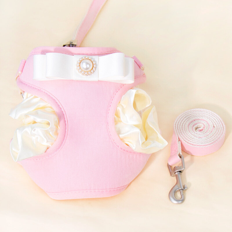 Собачий буксирный поводок Маленькая собака с сердцебием, чем медведь грудной ремень Тедди щенок выгуливает собачью