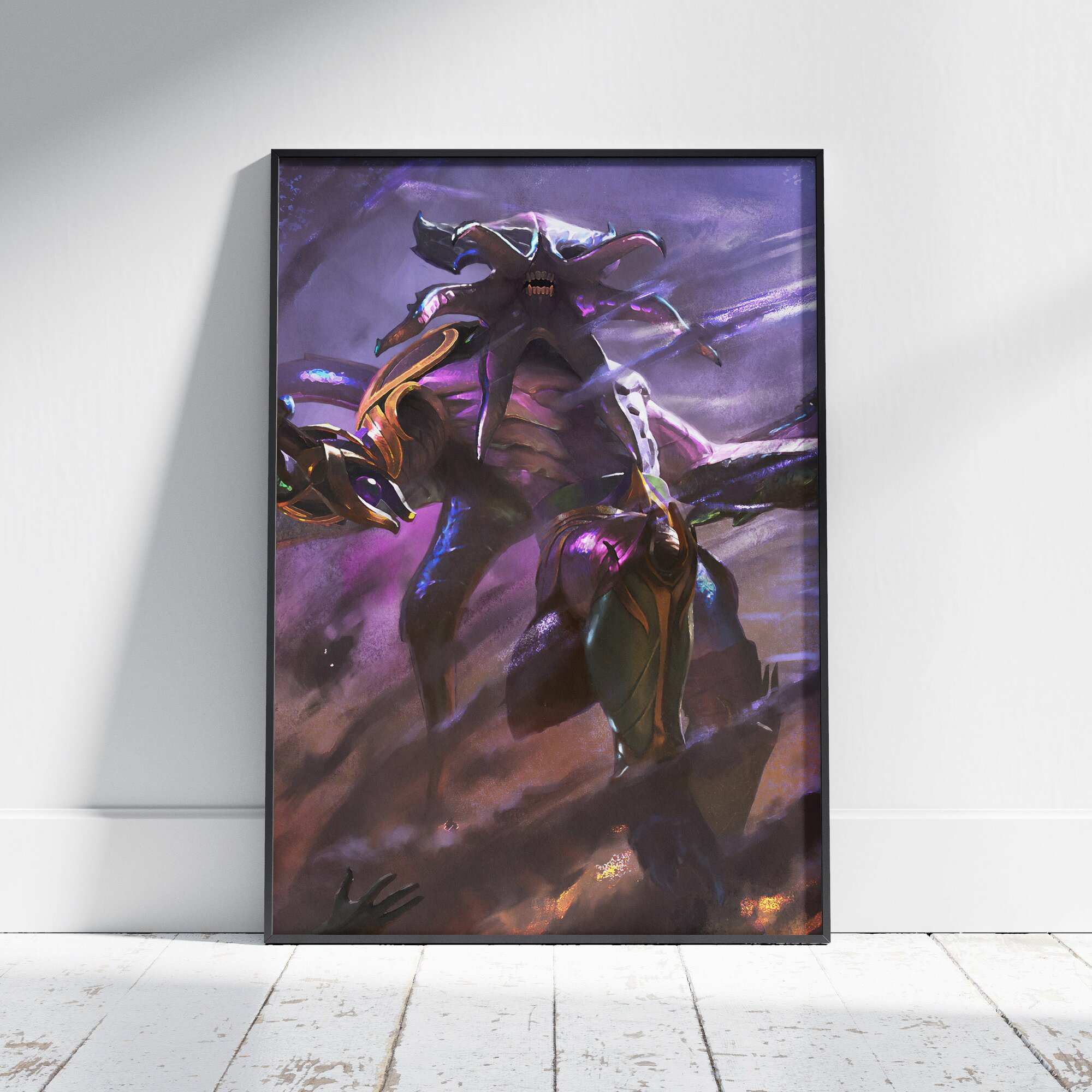 Плакат на стену для интерьера Dota 2 (Faceless Void 8) - Постер по игре формата A4 (21х30 см)
