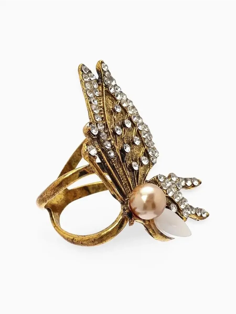 Элегантное кольцо для платка "Бабочка"