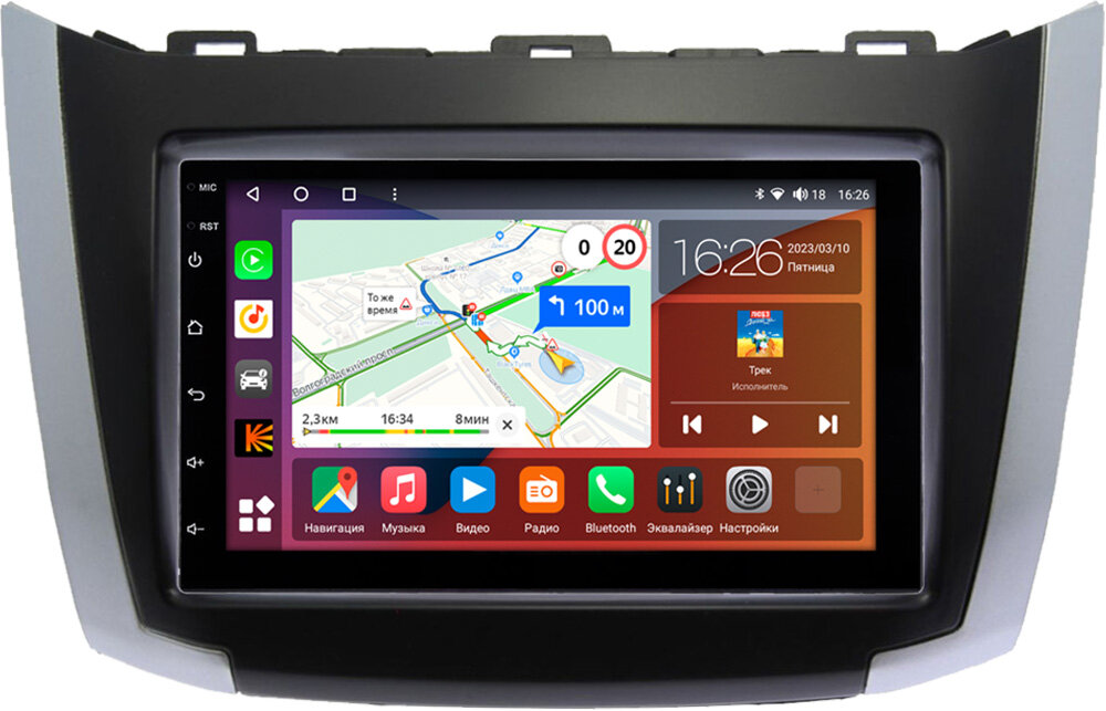 Штатная магнитола Haima M3 2014-2021 Canbox EVO 5821-RP-HM3B-140 Android 14 (4G-SIM, 6/128, DSP, QLed, AI, 360)