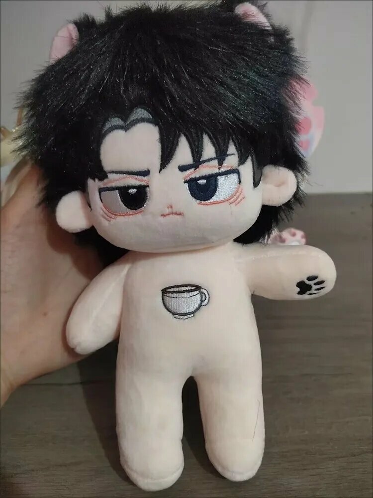 Аниме Мягкие Игрушки Атака титанов Леви Аккерман/ Shingeki no Kyojin Levi Ackerman Плюшевая Кукла 20CM