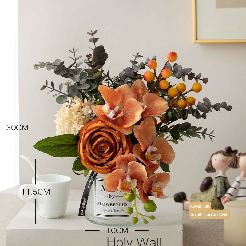 Искусственные цветы в стиле Моранди, свежий скандинавский и японский стиль, элегантные искусственные цветы для