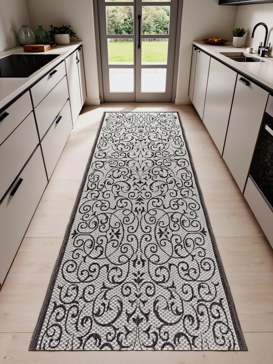 Ковер безворсовой ширина 80 см длина 110 см / циновка на пол