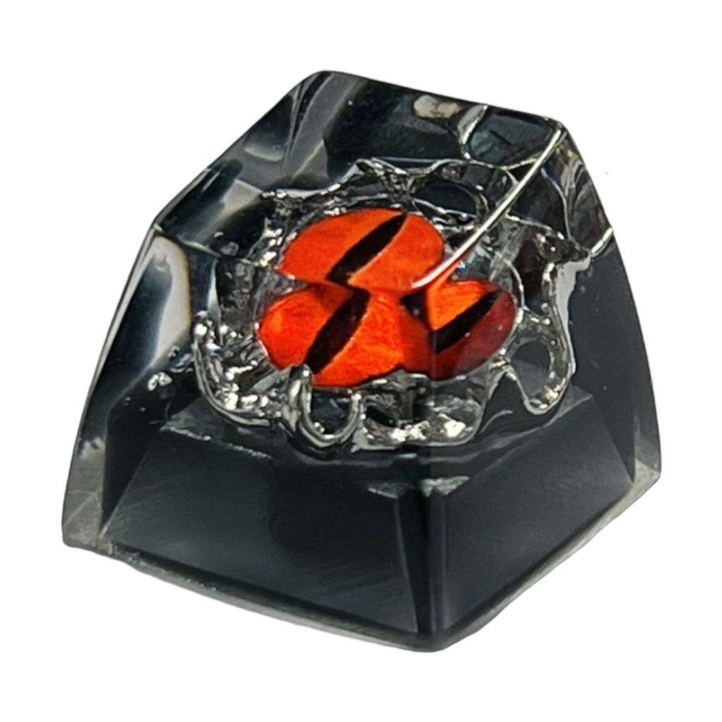 Мультяшные глазки-кейкапы для механической клавиатуры, Красный и черный