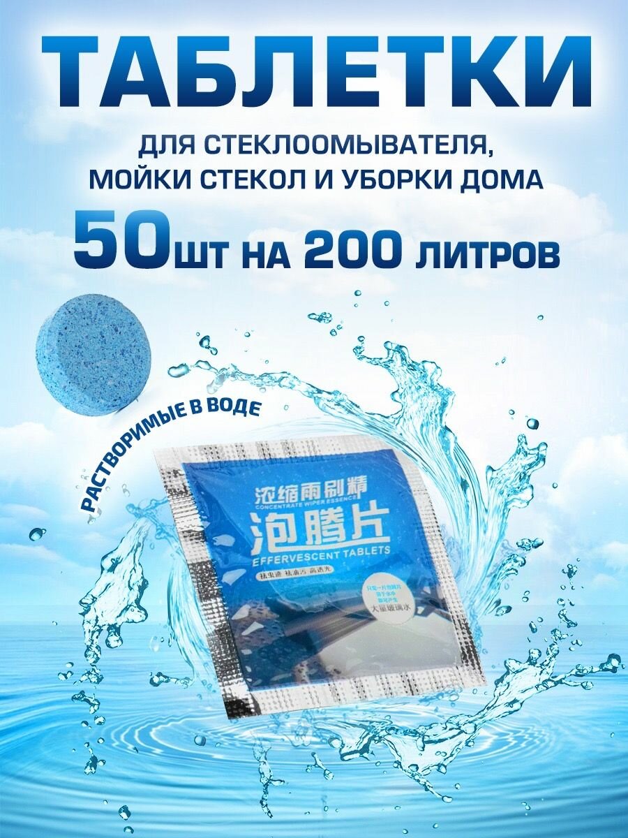 Концентрат жидкости стеклоомывателя 50 шт - 200 л