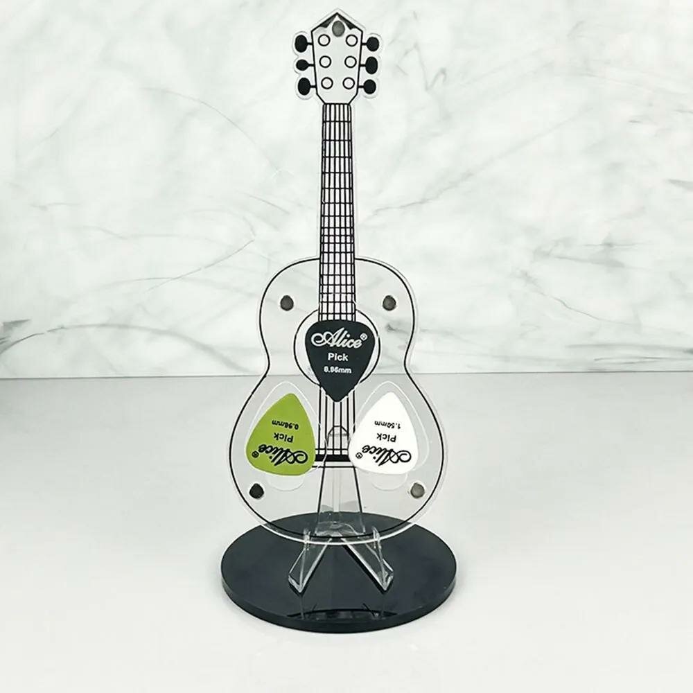 Подставка для пиков на стол Акрилл с антискользящим основанием, Размер 23 x 9 x 9 см, Количество в упаковке 1, Цвета Прозрачный Черный, Материал Акрилл, Тип Аксессуар для струнных инструментов, Страна происхождения Китай, Вес продукта 180 г