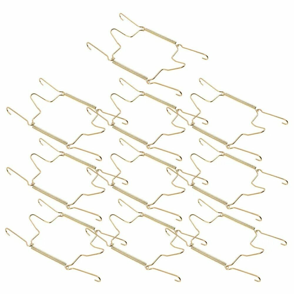 Держатели Для Тарелок На Стену, Весенний Дизайн, Нержавеющая Сталь, 10 Шт, Для Украшения Дома И Кухни