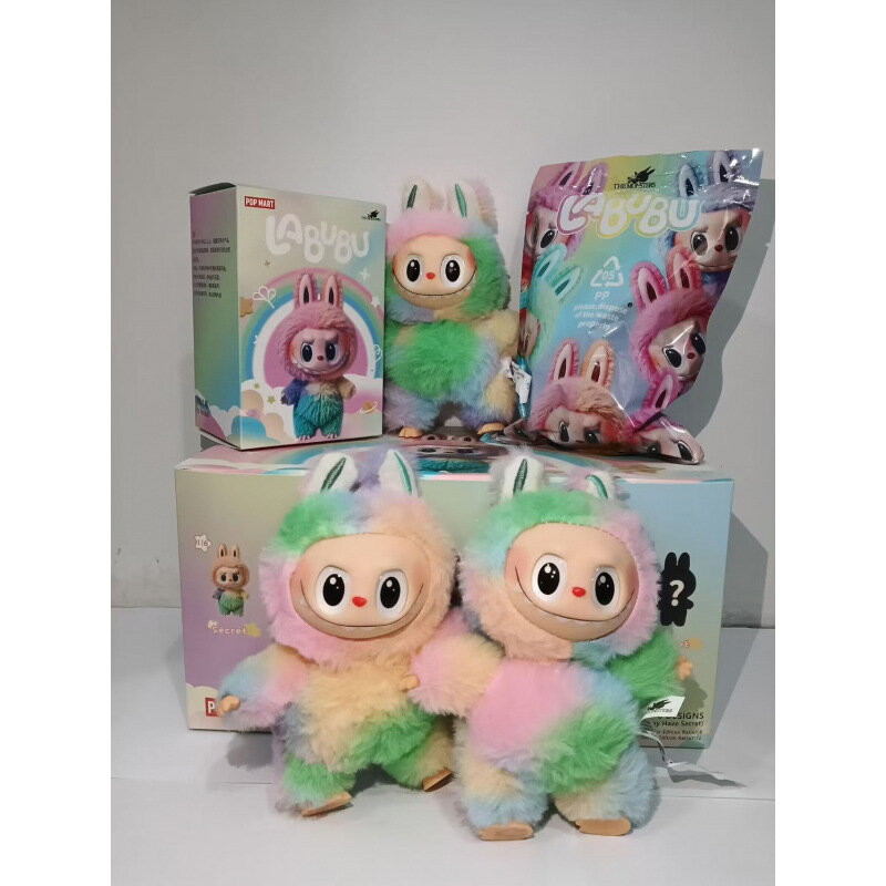 Мягкая виниловая игрушка ZIMOMO Big Boss LABUBU Archangel, 58 см и 38 см, большая кукла в подарочной коробке.