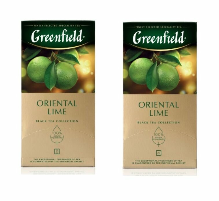 Greenfield Ориентал Лайм, 25 х 1,5г , 2 шт