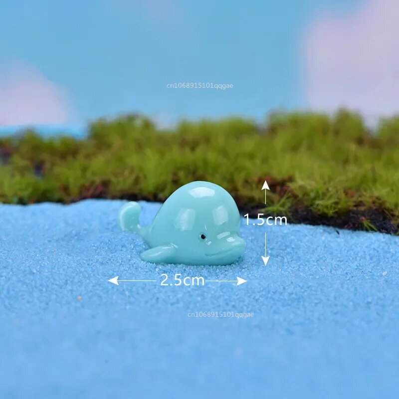 Миниатюрная фигурка кита, 2.5x1.5 см, Blue Dolphin