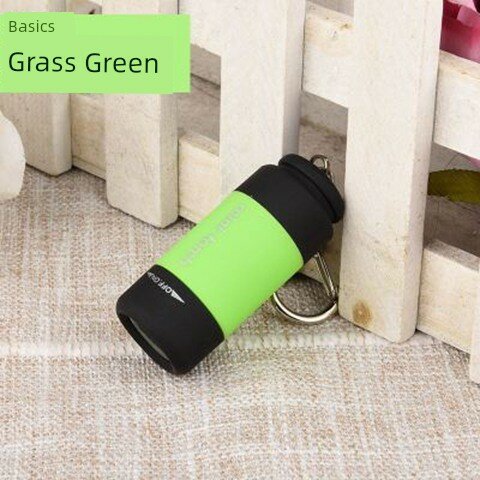 Мини-фонарик LED, мощный свет, бытовой, с USB-зарядкой, портативный, для студентов, маленький фонарик, фонарик-брелок