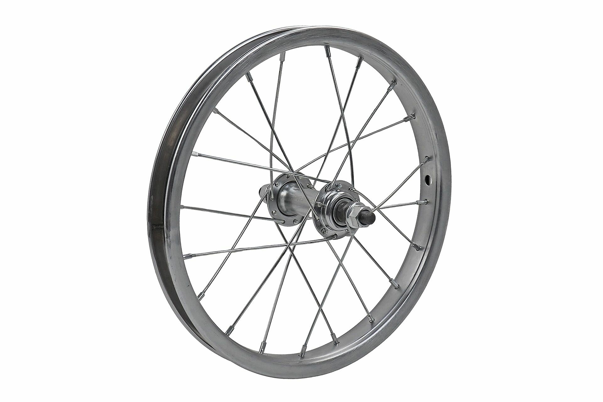 Обод 14" передний (хром) в сборе с втулк.