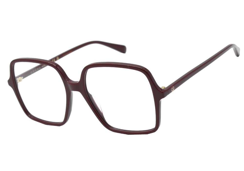 Оправа для очков GUCCI GG 1003O 005 пол Женский форма оправы Квадратная цвет оправы Красный-Бордовый