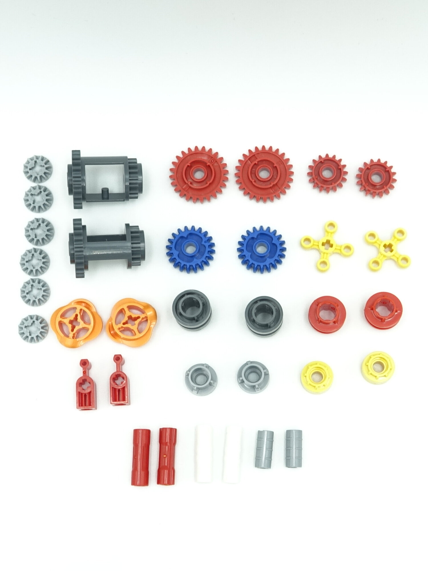 Большой Ресурсный Набор шестеренок и деталей для сборки коробки передач Technic, 34 детали