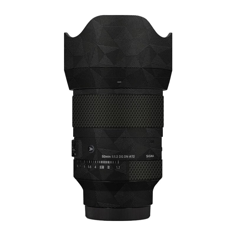 Защитная пленка для объектива Sigma 50mm F1.2 DG DN Sony с матовой 3M клейкой основой 1 шт. Цвет Nordic Triangle Black