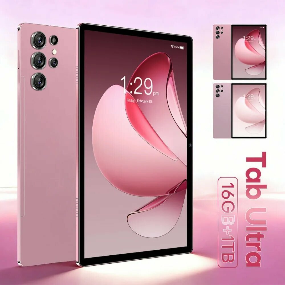 Планшет, 12" 16 ГБ/1024 ГБ, розовый