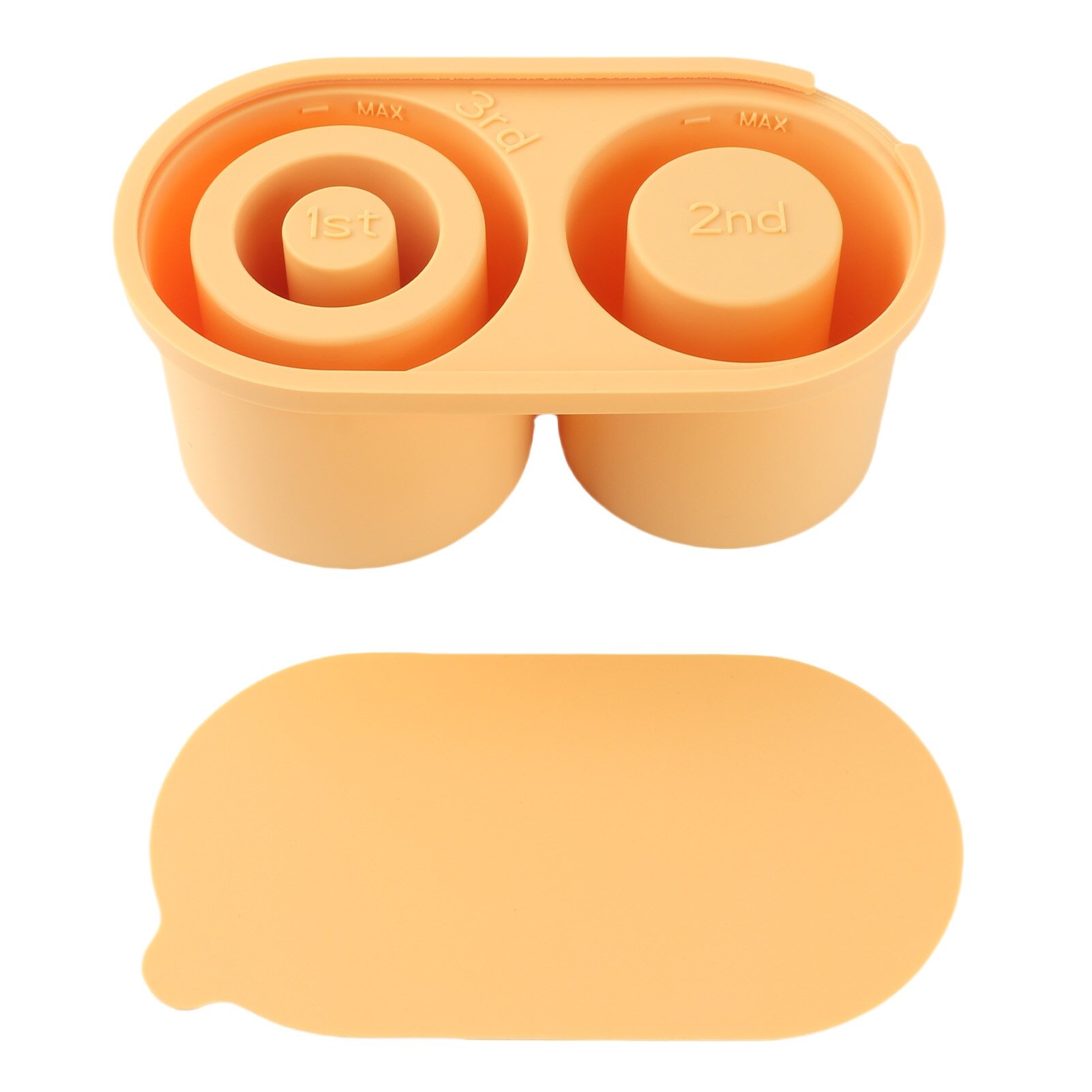 Силиконовый лоток для льда для льдогенератора с полым цилиндром объемом 40 унций и крышкой, препятствующей проливанию, легко открывается для коктейлей, чая, кофе